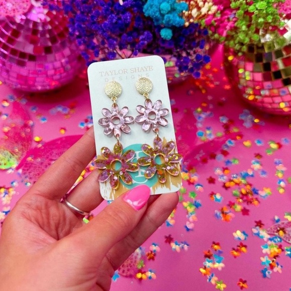 Taylor Shaye Designs | Jewelry | Taylor Shaye Alice Flower Drops ...
